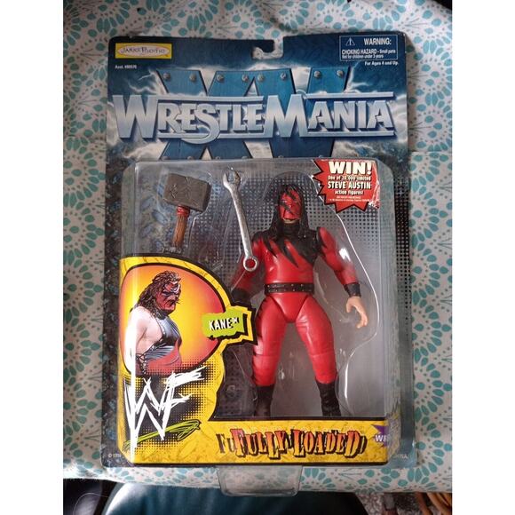 Jakks Pacific | Toys | Wwf Wwe Kane Wrestlemania Xv Fully Loaded Action Figure Jakks Pacific 998 ...